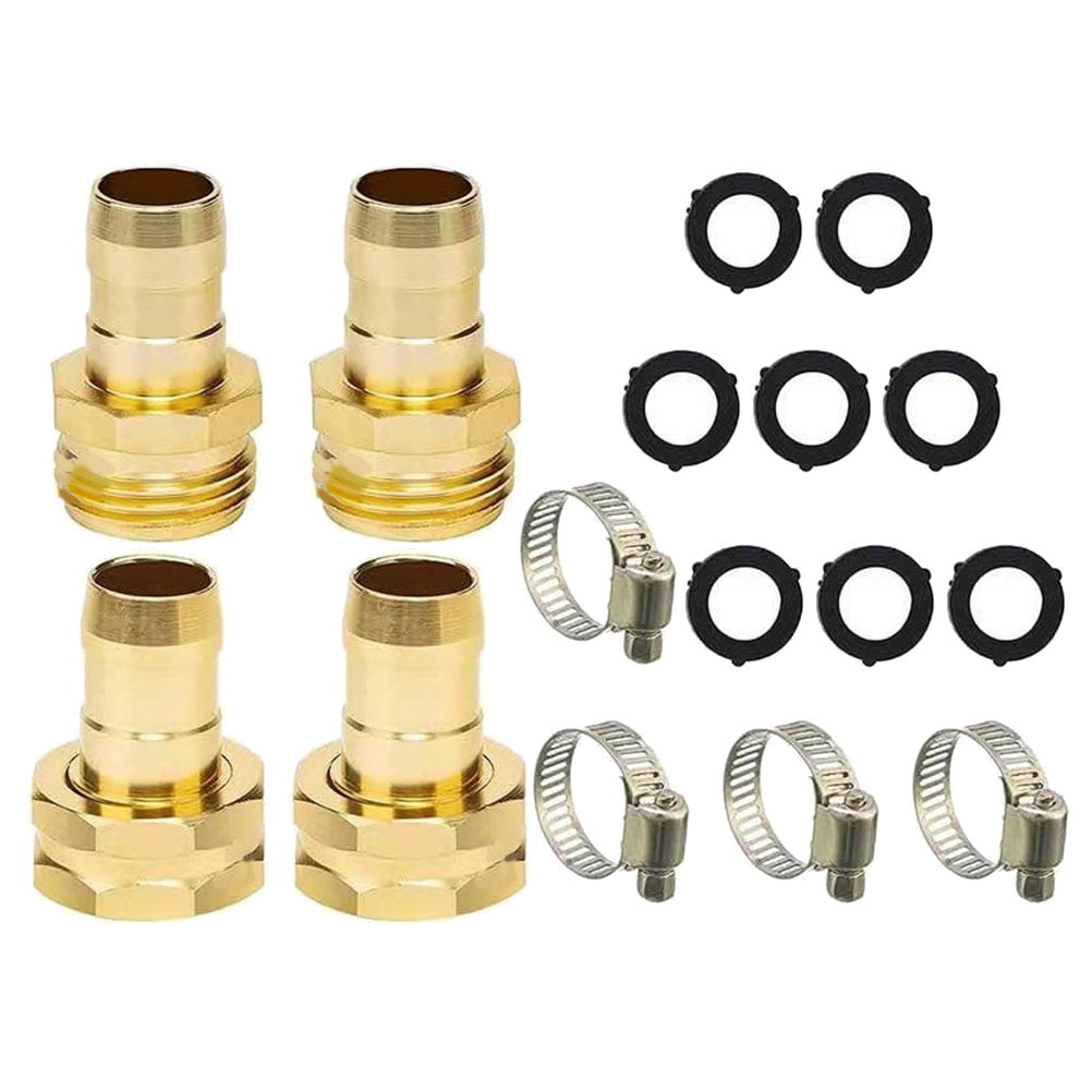 MLINS Adjustable Hose Clamps Repair Kit Quick Connector Garden Adapter ...