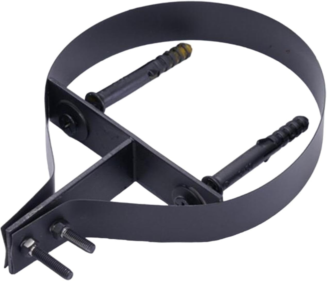 MLINS Adjustable Stainless Steel Chimney Pipe Bracket Clamp Black Stove ...