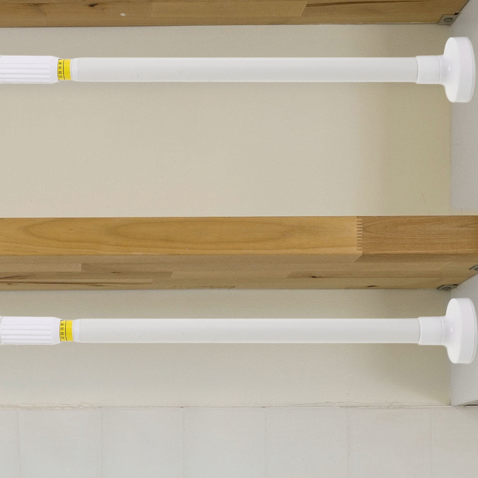 MLINS Adjustable Tension Curtain Rod Closet Rod Cupboard Tension Rod ...