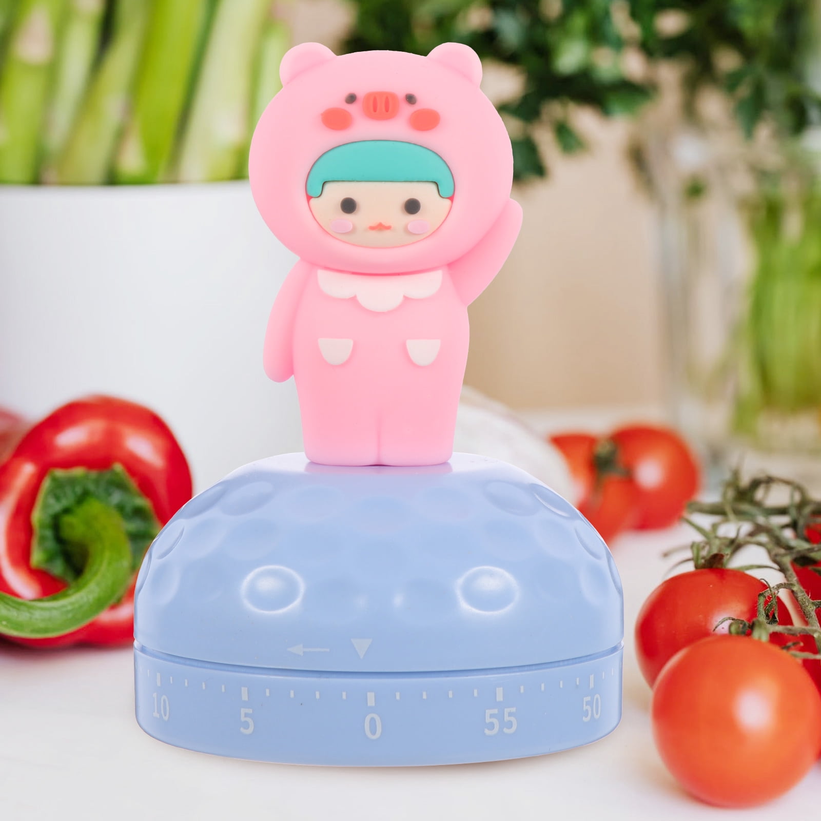 MLINS Adorable Pink Plastic Rotating Countdown Timer for Home Use with ...