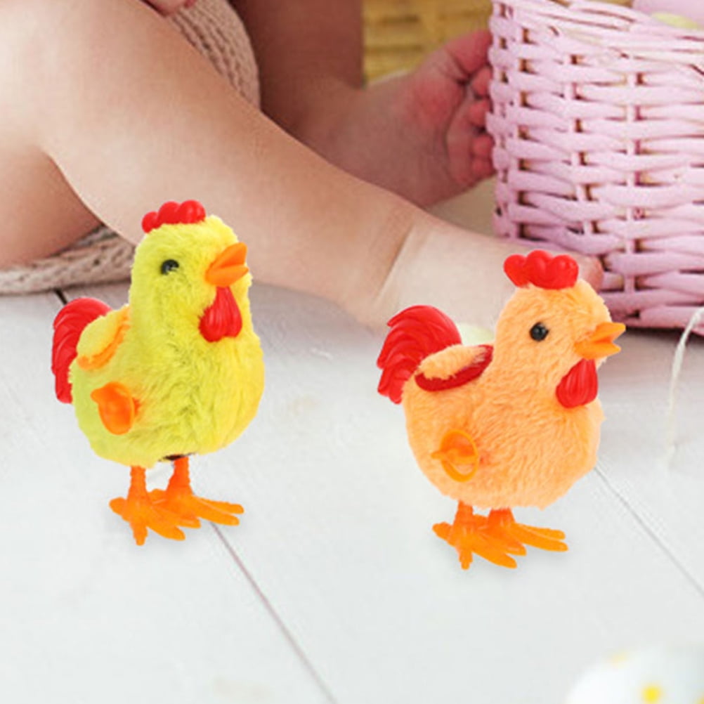 MLINS Adorable Plush Wind Up Chickens for Kids Joyful Jumping Action ...
