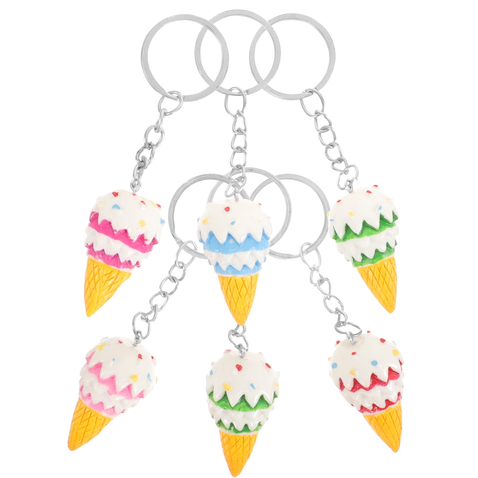 MLINS Adorable Simulated Ice Cream Keychain Pendant Made of Acrylic in ...