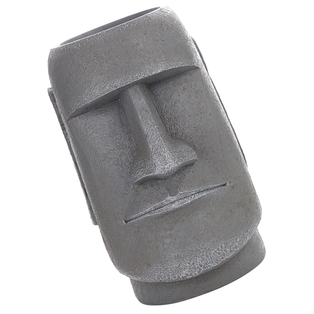 MLINS Household Succulent Planter Moai Statue Flower Resin Craft Moai ...