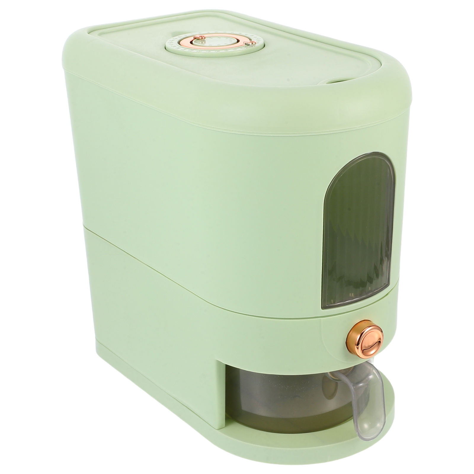 KONTONTY Green Rice Storage Container with Visual Measurement for Home ...