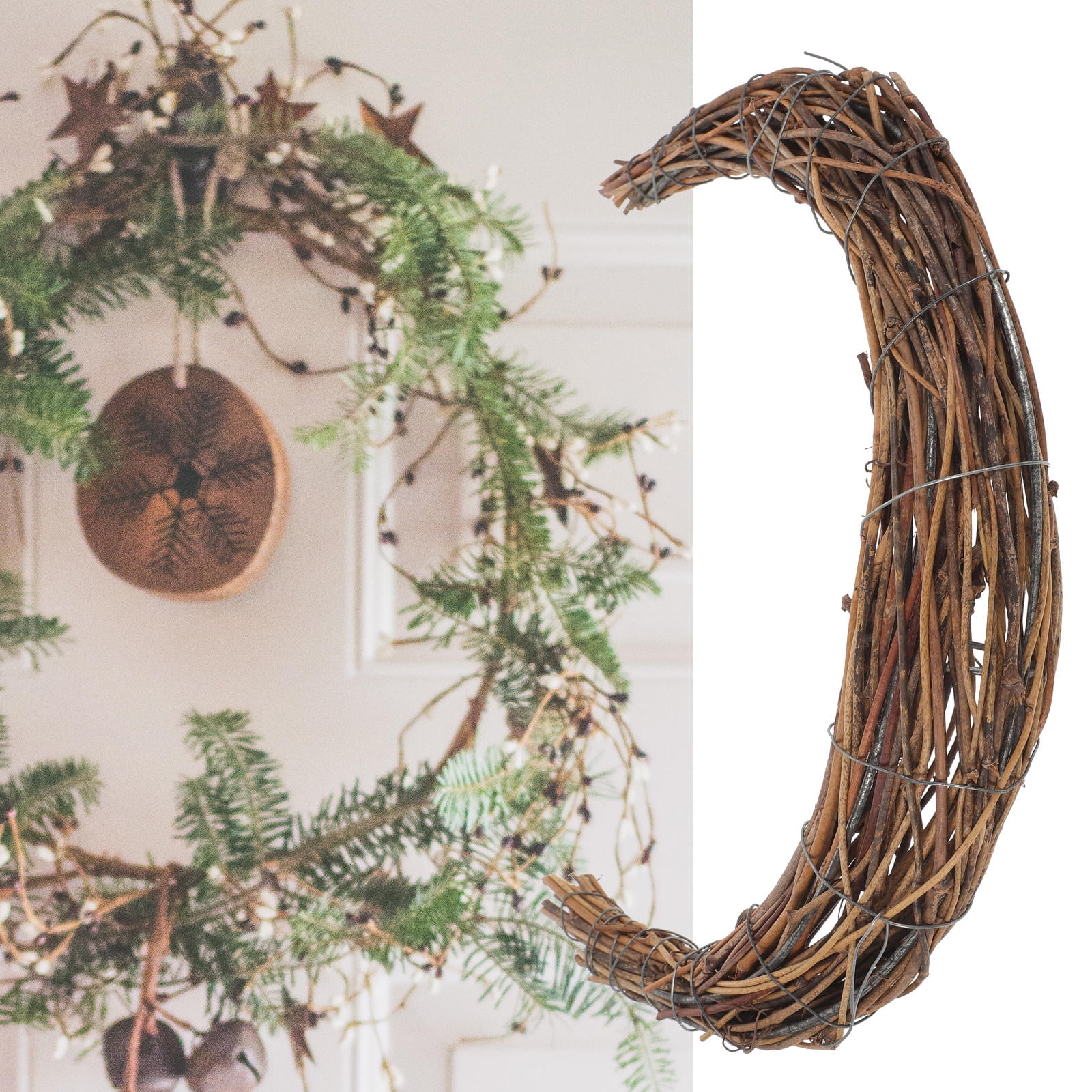 MLINS All Year Wreath DIY Moon Weaving Creative Wreath 25.00X18.00X5 ...