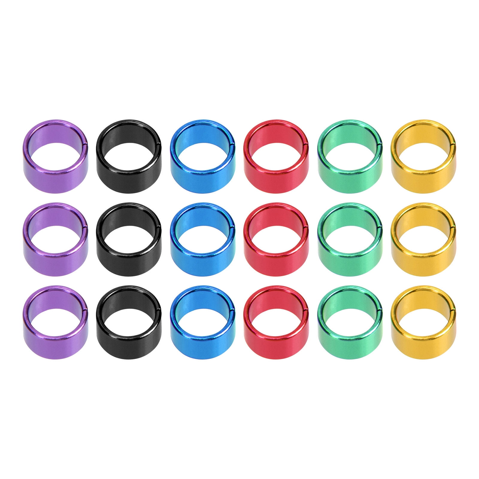 MLINS Aluminum Bird Leg Bands for Pigeons with Assorted Colors 18pcs ...