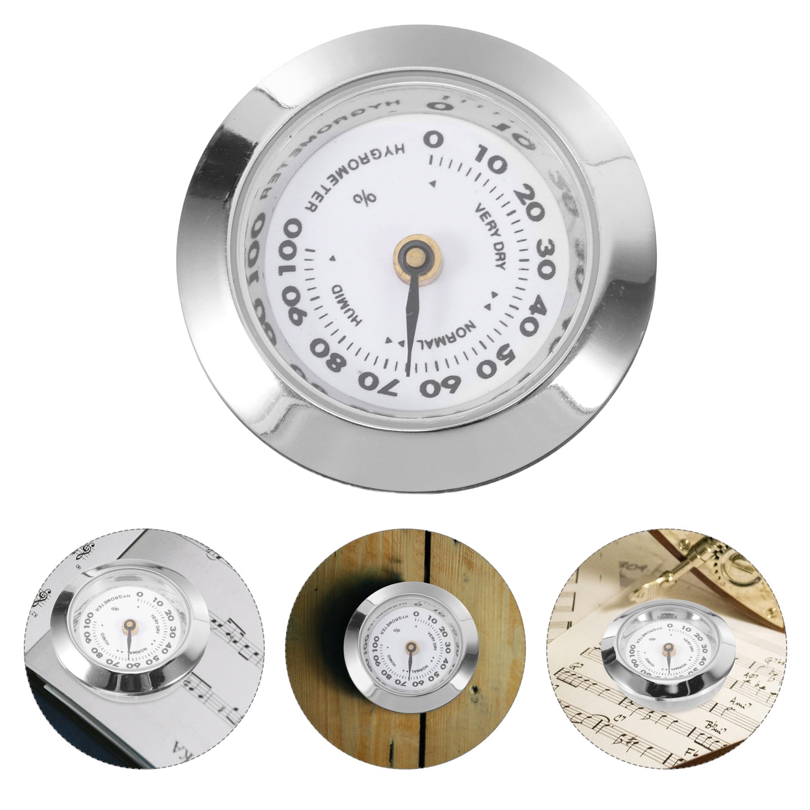 MLINS Analog Humidor Hygrometer Mechanical Accessory Humidity Gauge for ...