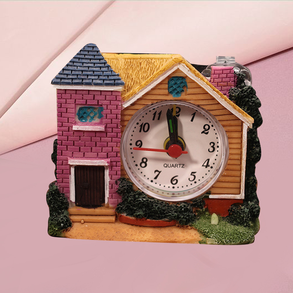 MLINS Antique Chinese Style Alarm Clock Mini Castle Design - Walmart.com