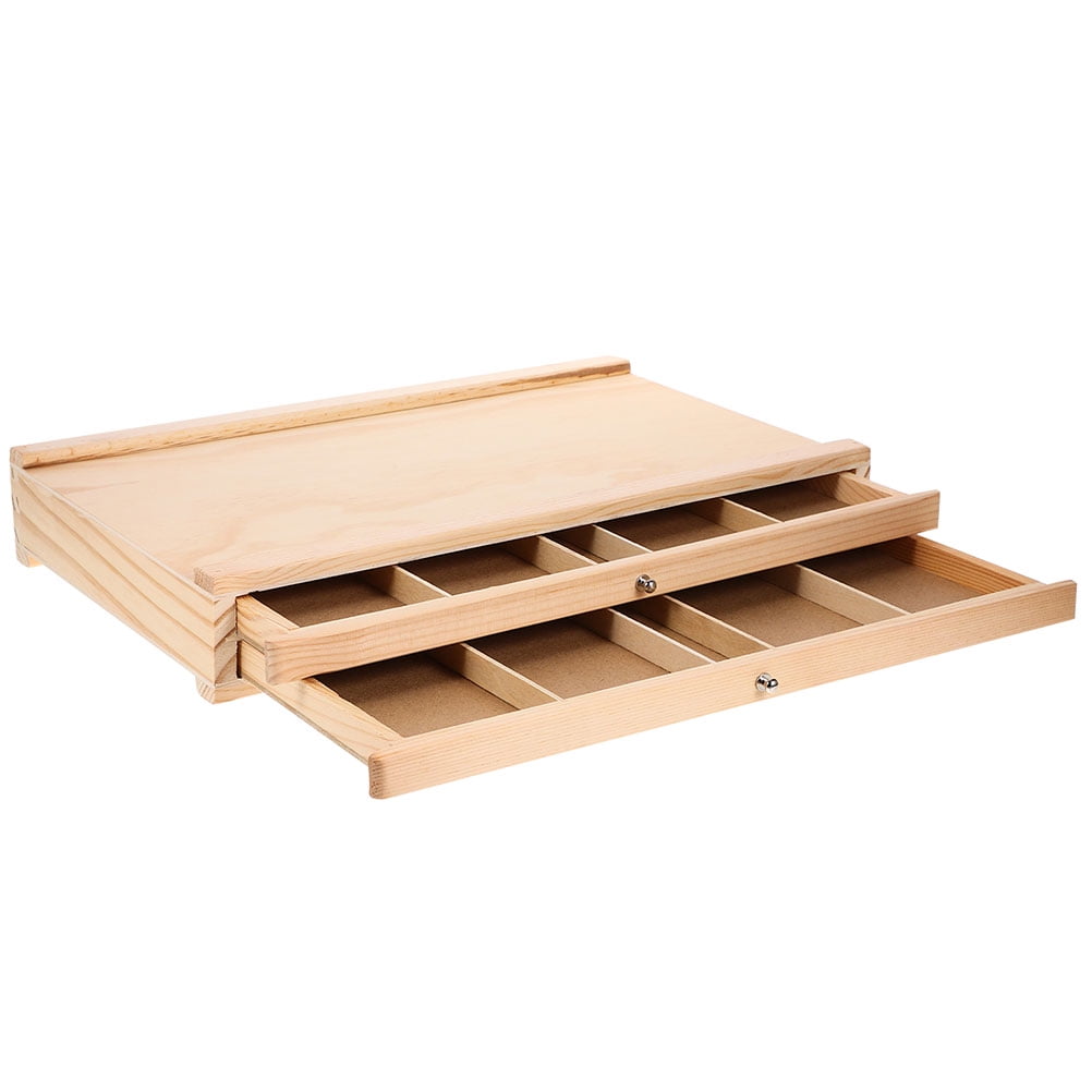 MLINS Art Box Organizer Art Storage Box Wooden Storage Box With Drawers ...