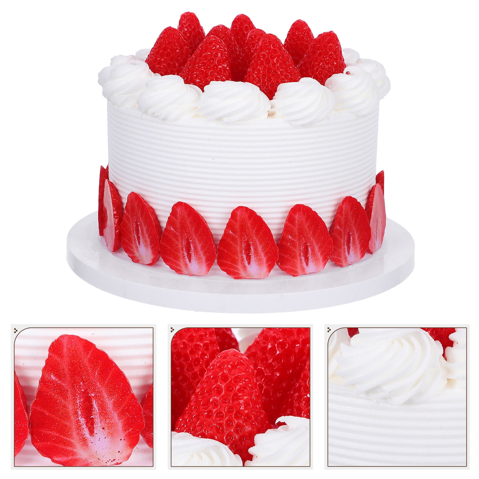 MLINS Artificial Cake For Photoshoot Realistic Birthday Cake Prop For ...