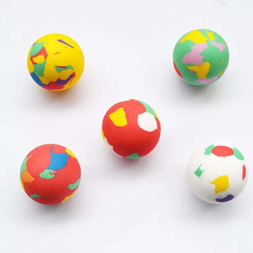 MLINS Assorted Color Bouncy Balls for Playing Made of Soft EVA Material 25pcs 1.57 Inch ...