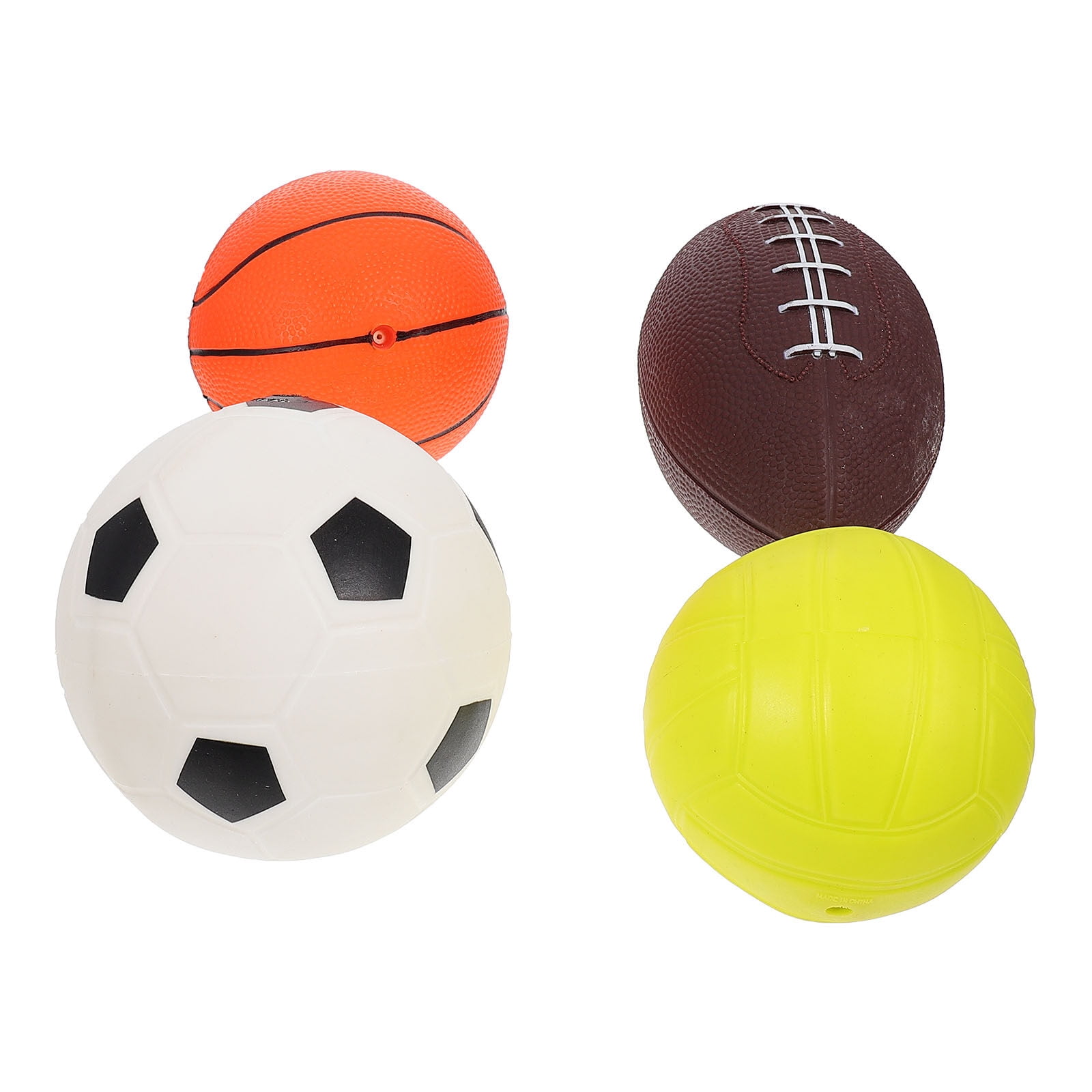 MLINS Assorted Color PVC Inflatable Toy Balls for Kids Lightweight Playing Toy Set 1 Piece ...