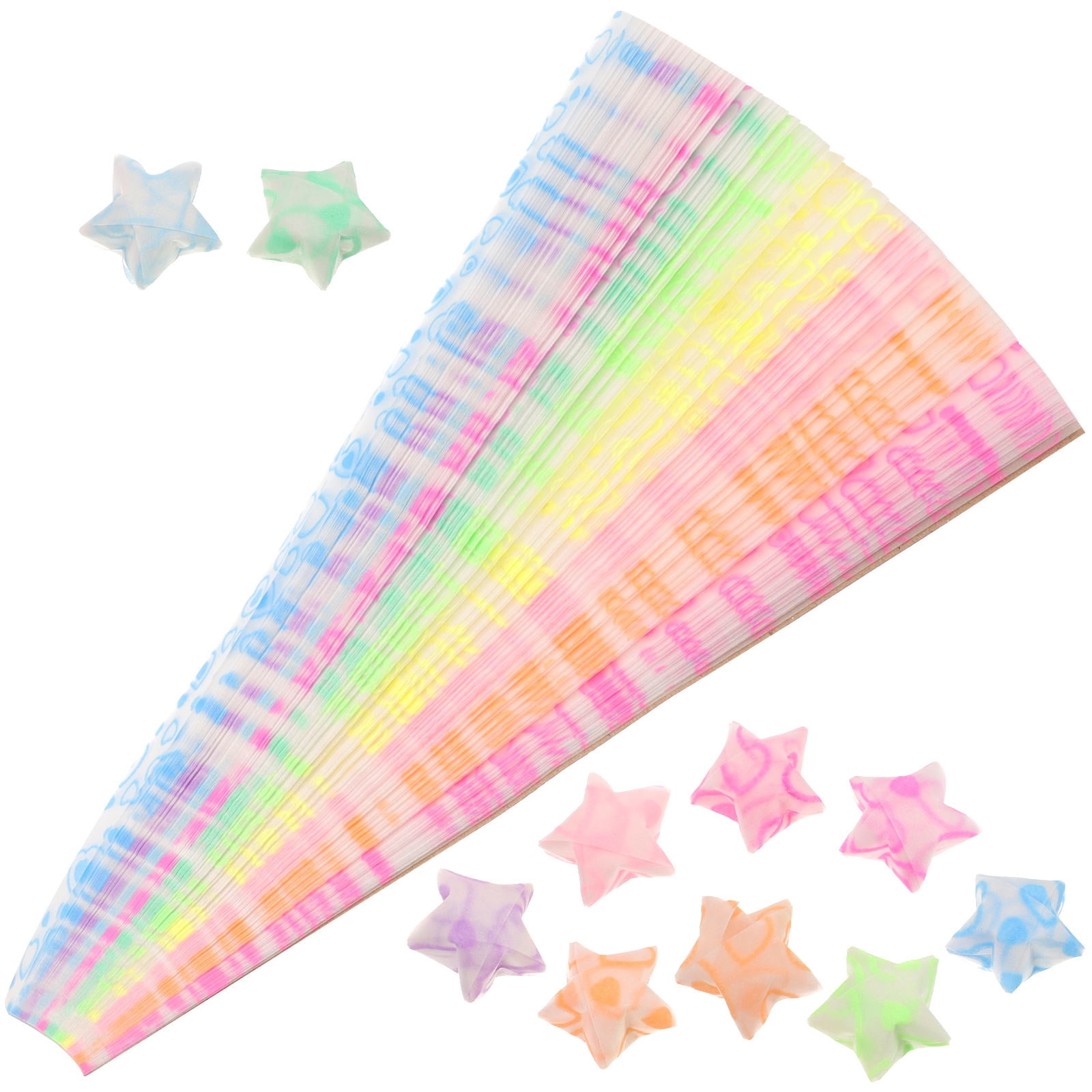MLINS Assorted Color Paper Strips for Star Folding Perfect for DIY Crafts and Origami Art ...