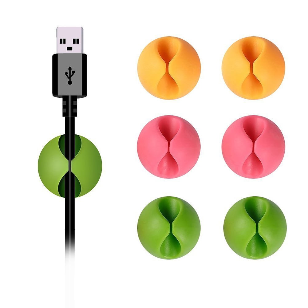 MLINS Assorted Color Plastic Cord Management Clips for Easy Cable ...