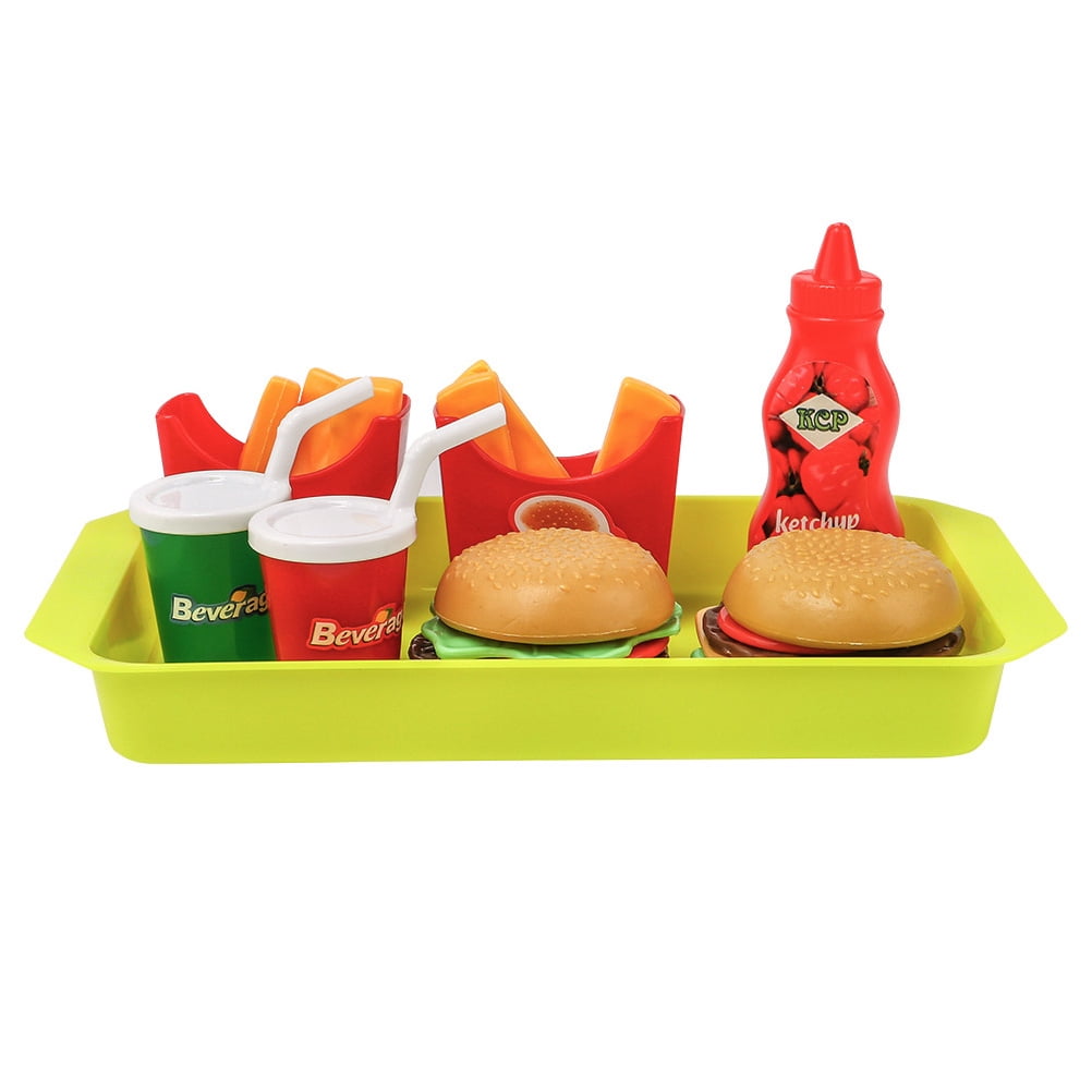 MLINS Assorted Color Simulation Food Toy Set for Kids, Realistic Burger ...
