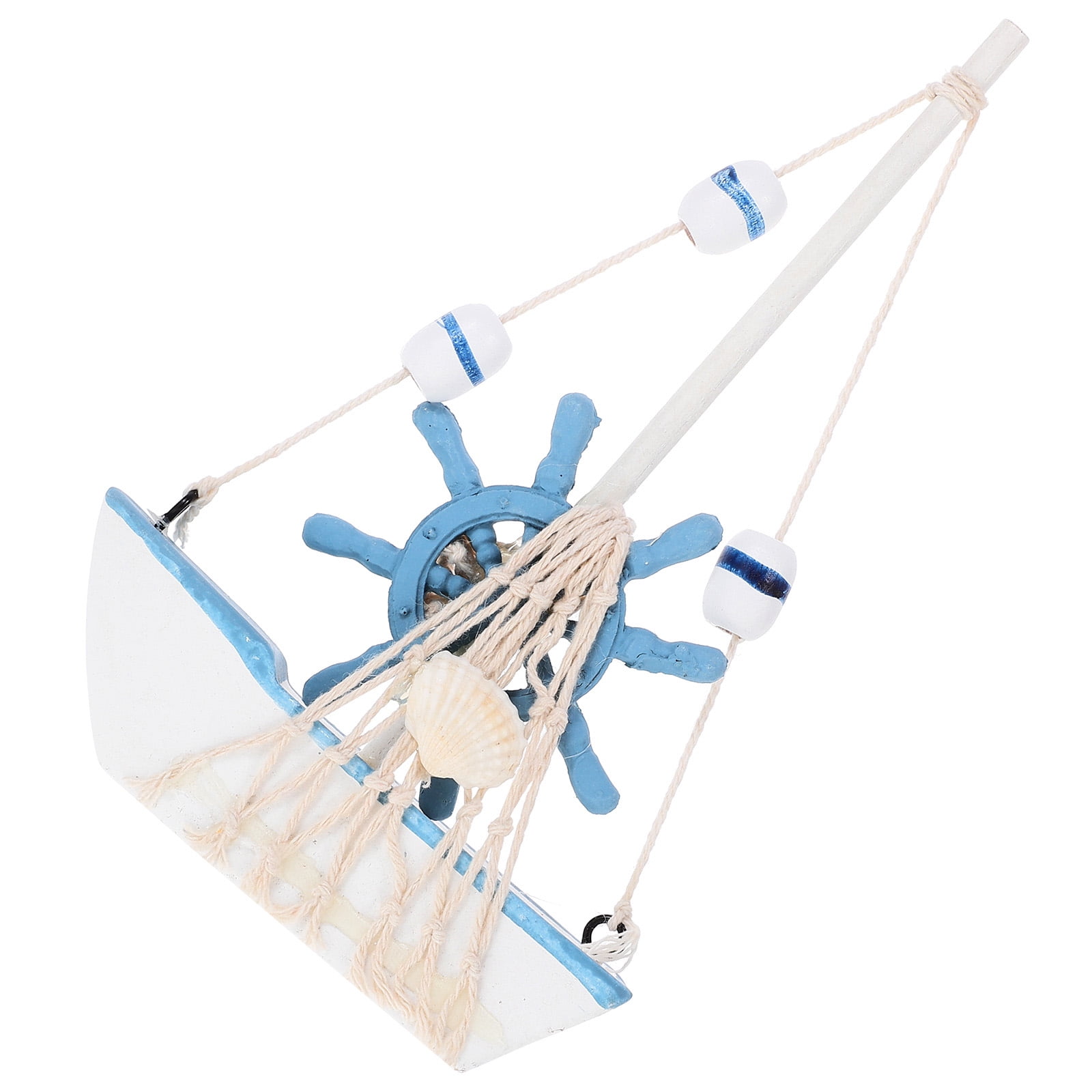 MLINS Assorted Color Wooden Mini Sailboat Model for Kids Playing ...