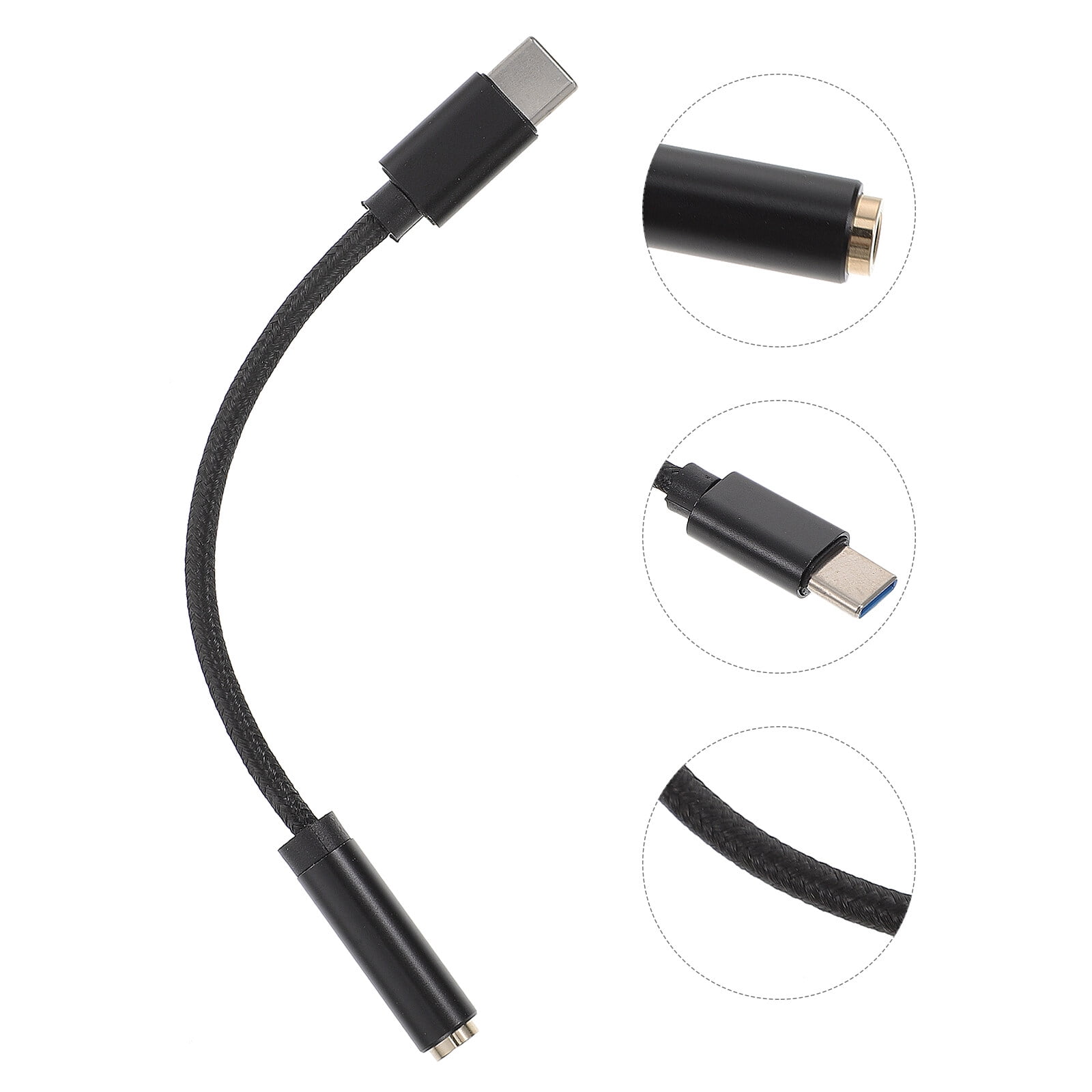 MLINS Audio Jack Adapter Cable Headphone Type-C Earphone Converter ...