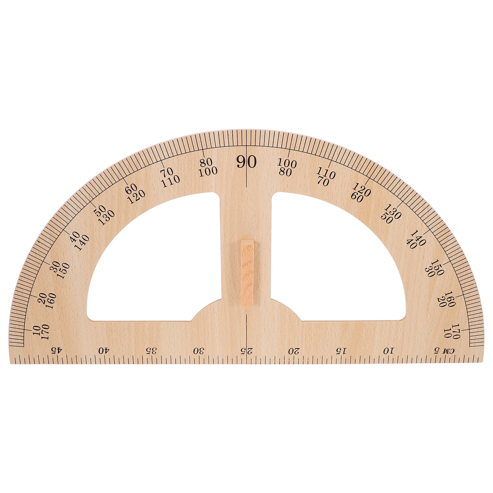MLINS Wooden Measuring Ruler Teaching Aid for Home Use Light Brown ...