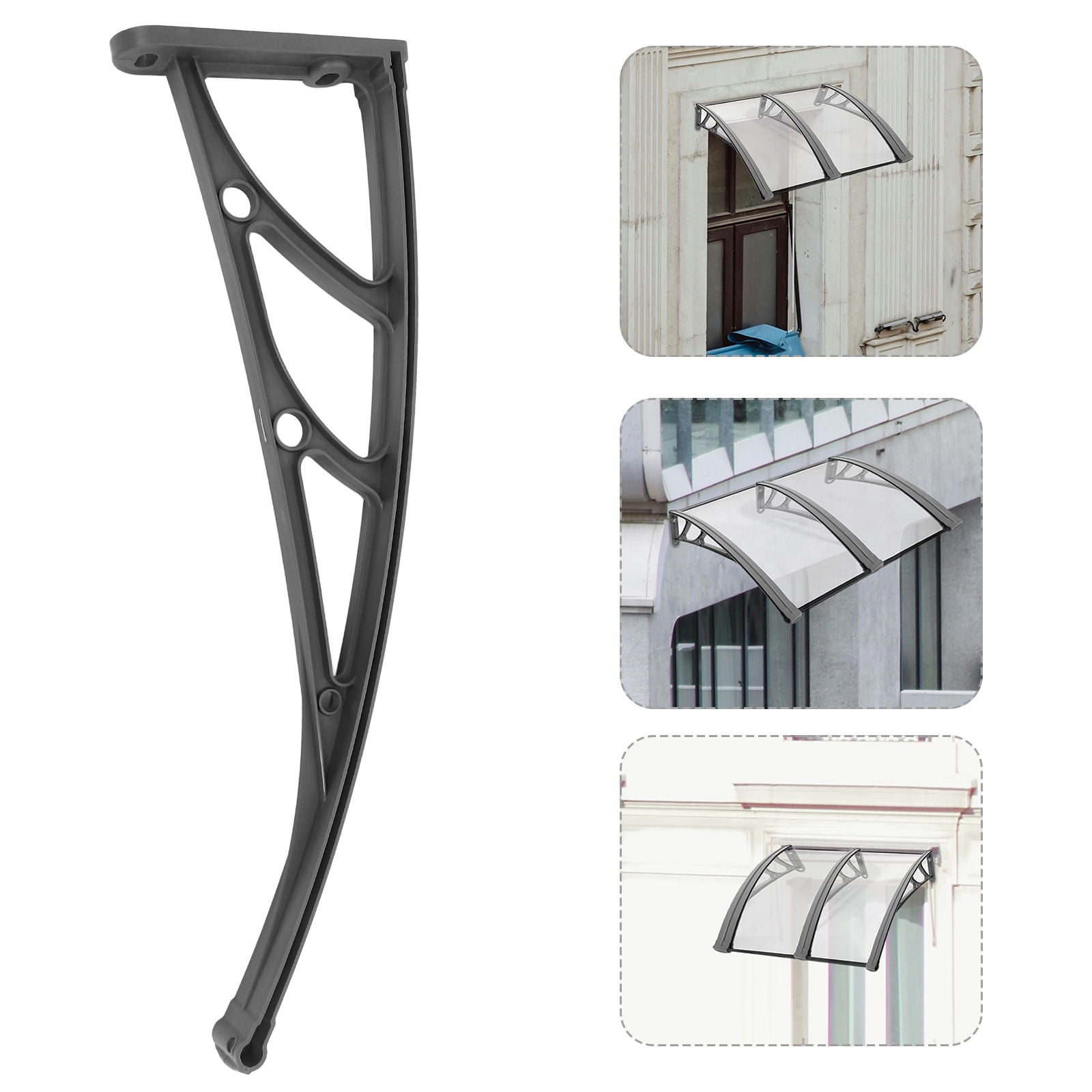 DINHEAROM Awning Bracket Grey Sturdy For Commercial Users 1Pcs 23.6X7 ...