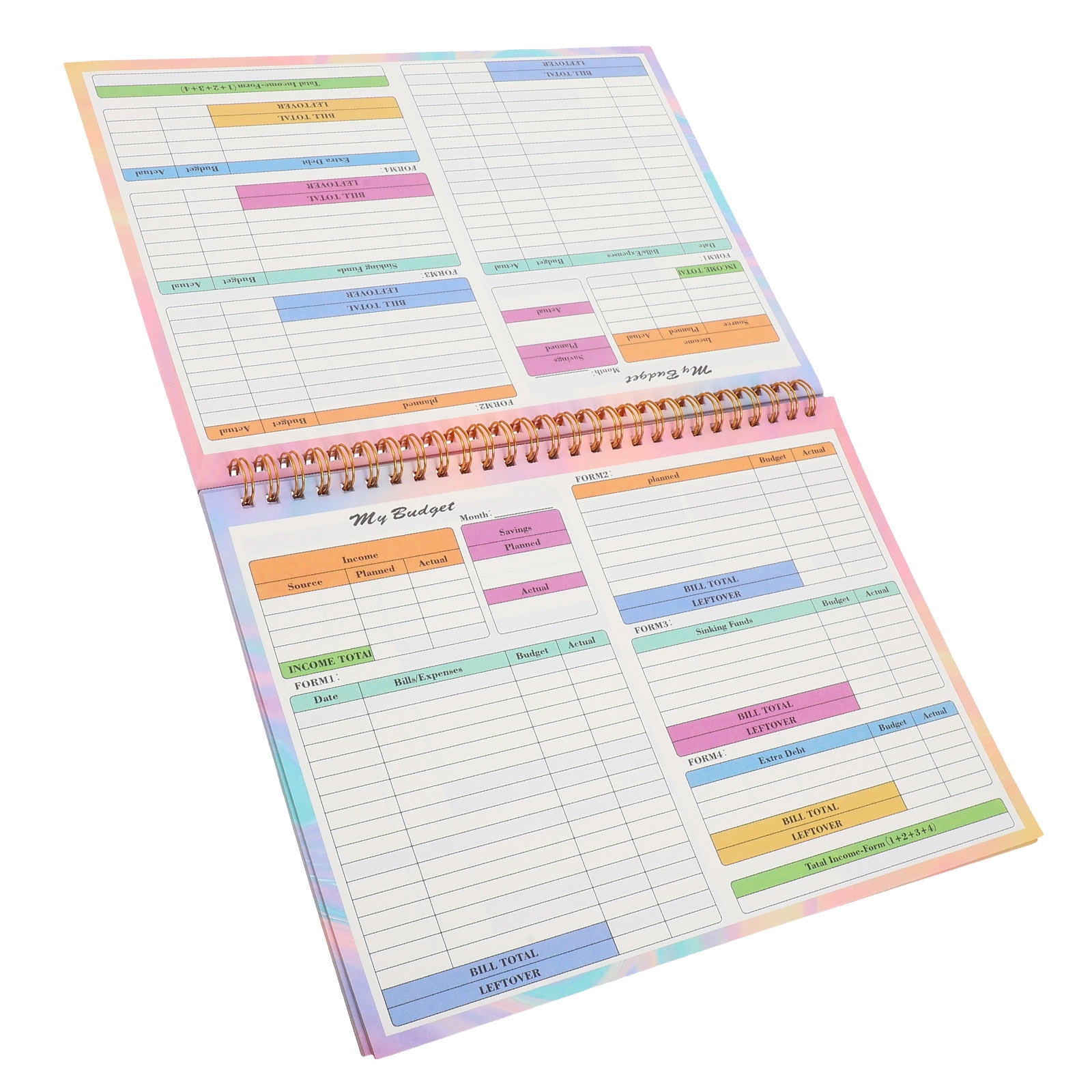 MLINS B5 Expense Journal Weekly Planner Sheets Financial Ledger Book ...