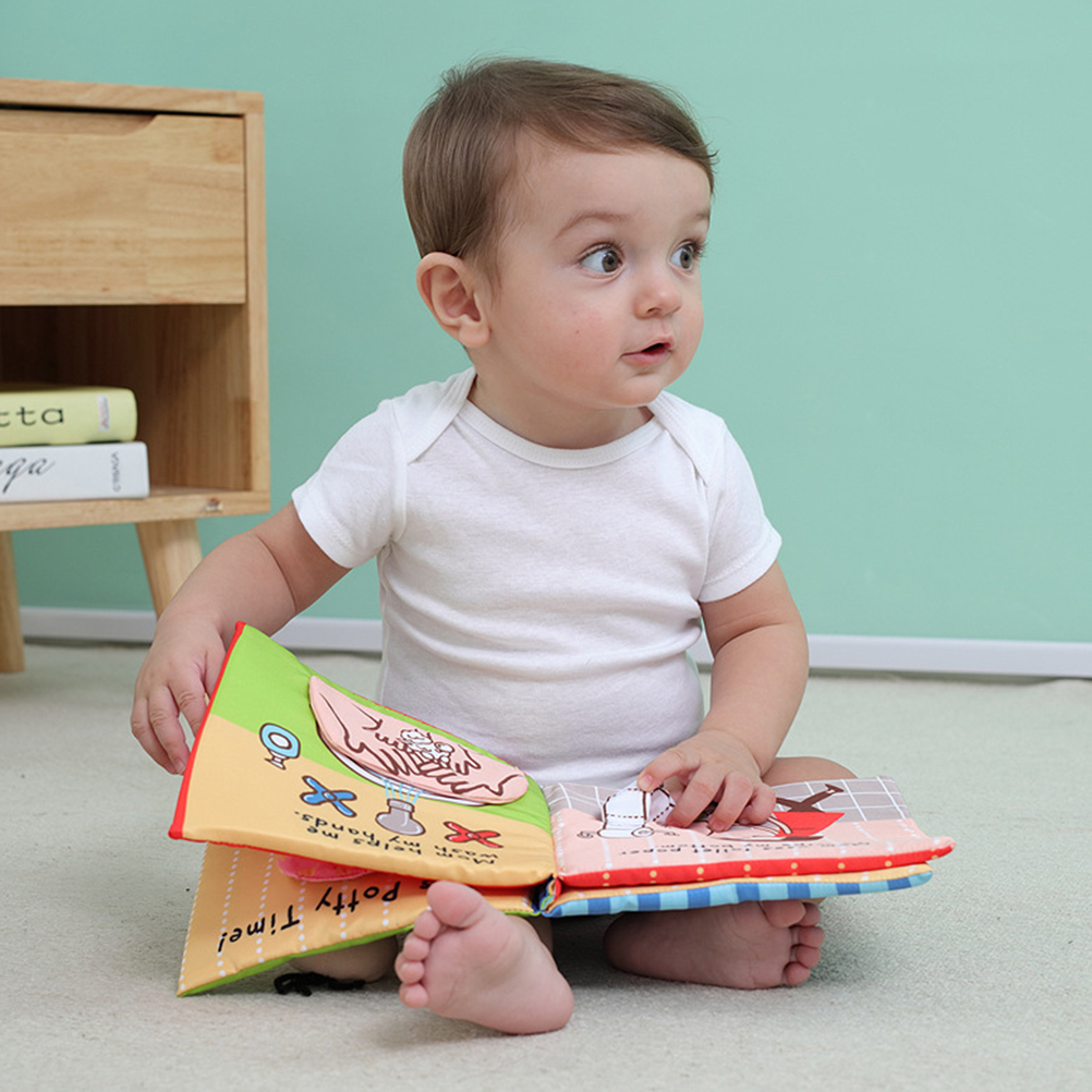 MLINS Baby's First Cloth Book Washable Fabric Toy Early Educational ...