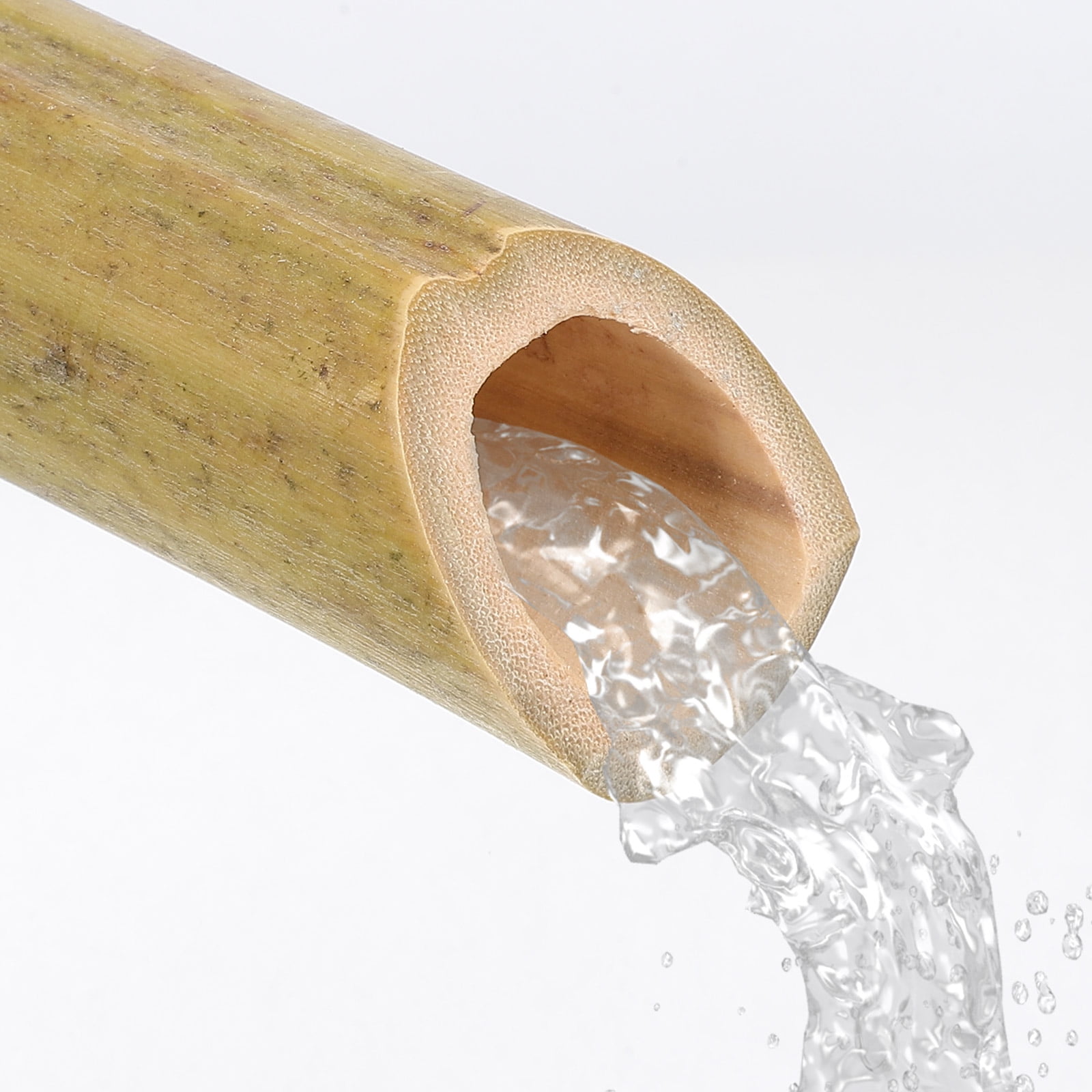 MLINS Bamboo Fountain Spout Water Fountain Spout Indoor and Outdoor ...