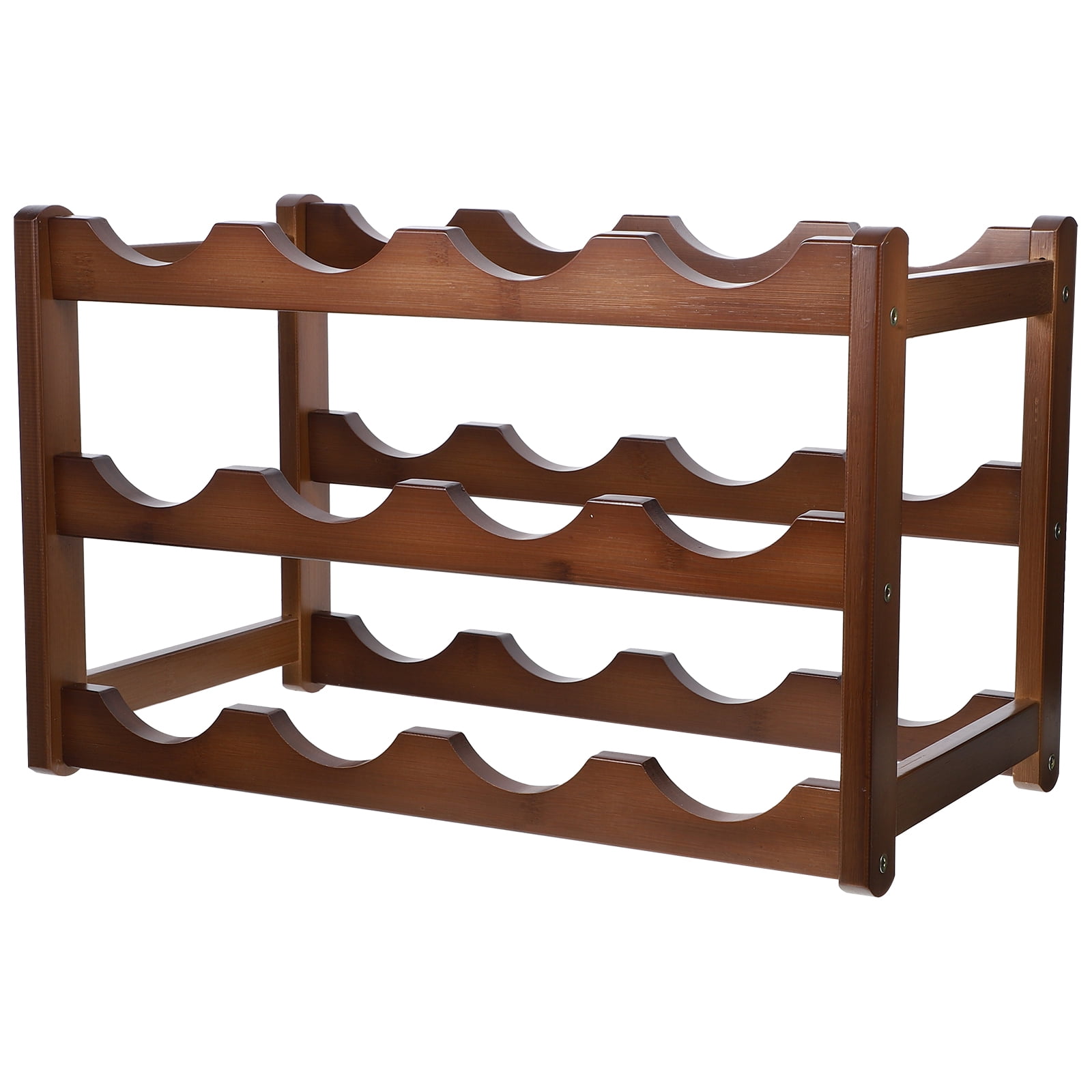 OHOIOLLA Bamboo Bottle Holders Brown For Home Owners 1 Set 16.90X9.82X9 ...