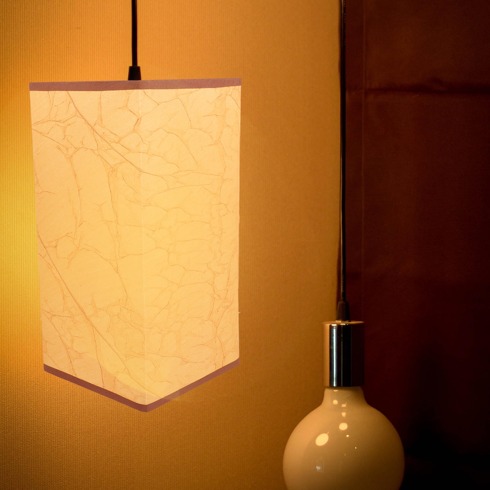 MLINS Barrel Lamp Shade Paper Vintage Style Lamp Shade E27 Base Bedroom ...
