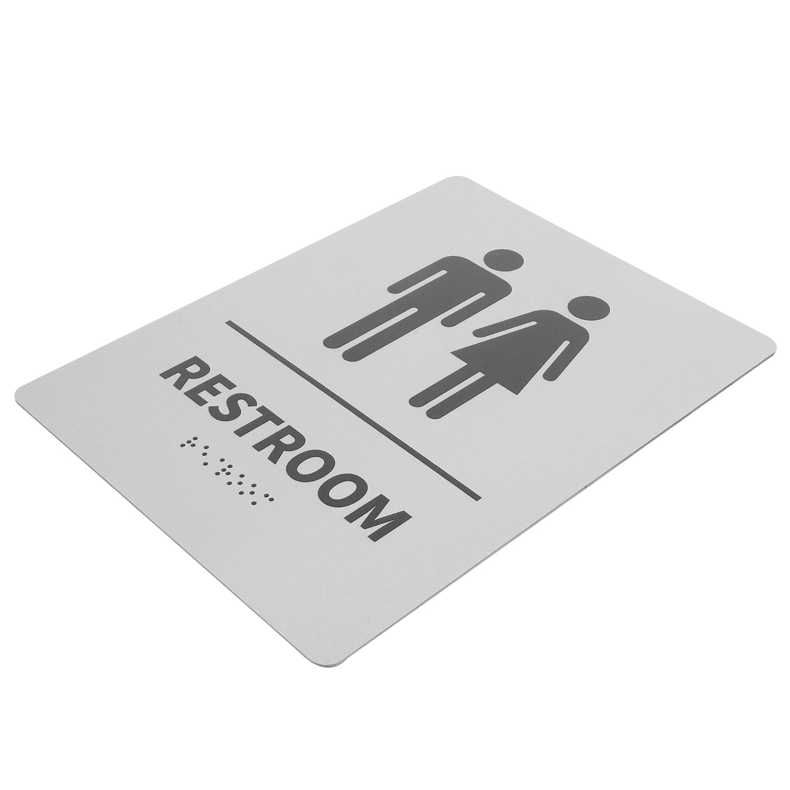 YUYUETIME Bath Sign Silver 1Pcs 7.86x5.89x0.04in - Walmart.com