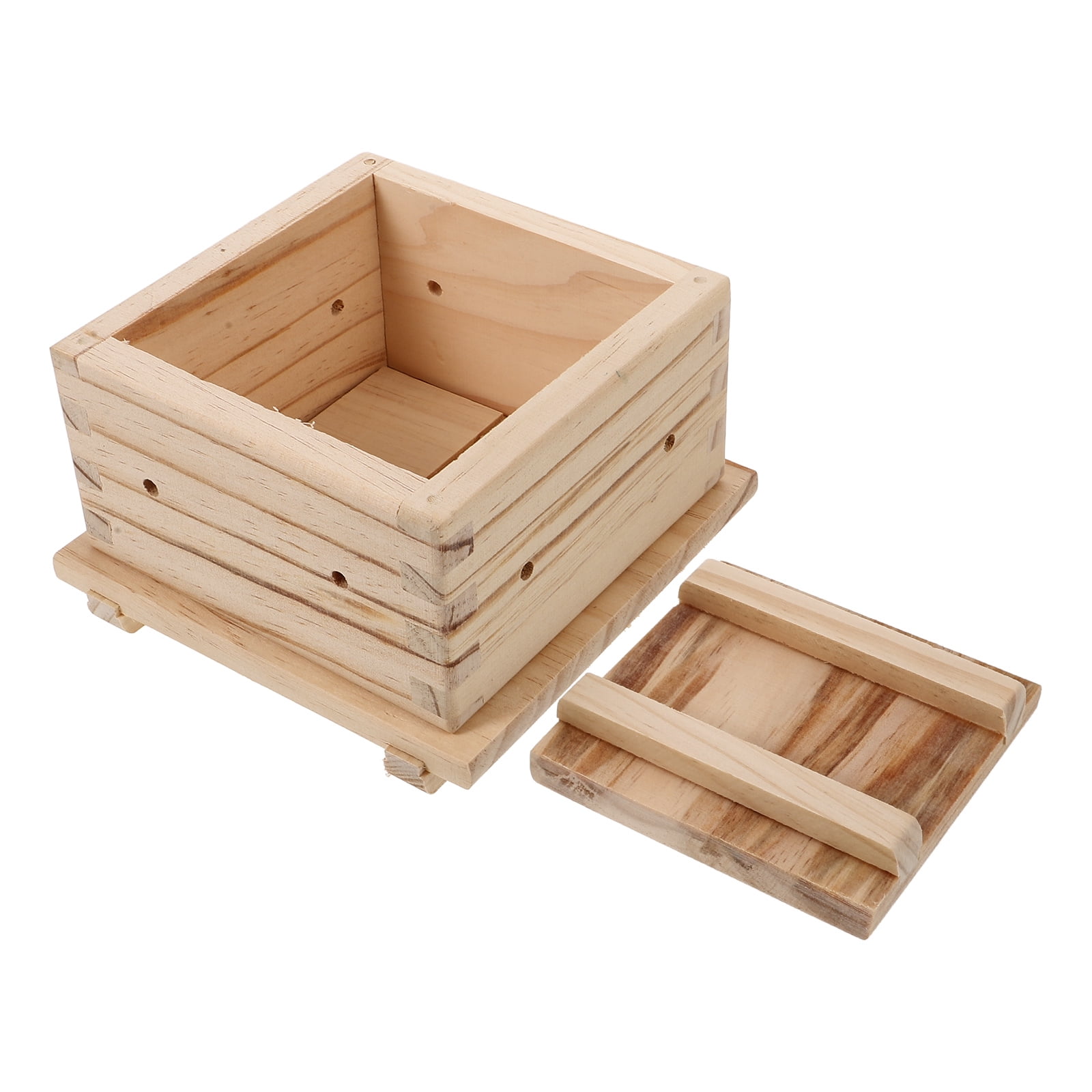 MLINS Bean Tofu Pressing Mold Tofu Mold 16.00X16.00X10.00CM Beige ...