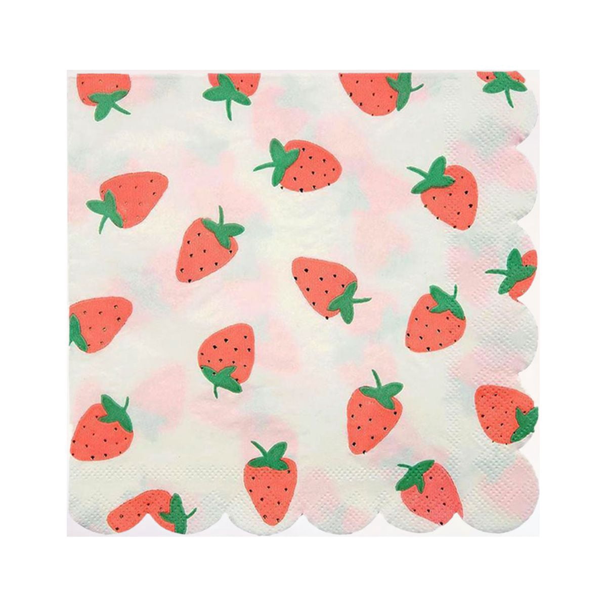 MLINS Beautiful Napkins with Unique Strawberry Printing for Party Use ...