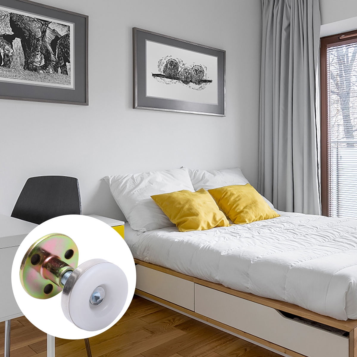 MLINS Bed Stabilizer Anti-shake Adjustable Fixer Support Tool for Bed ...