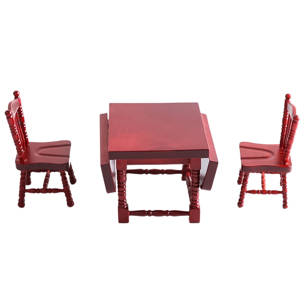 DINHEAROM Mini Tables And Chairs Suit Mini Wooden Tables And Chairs ...