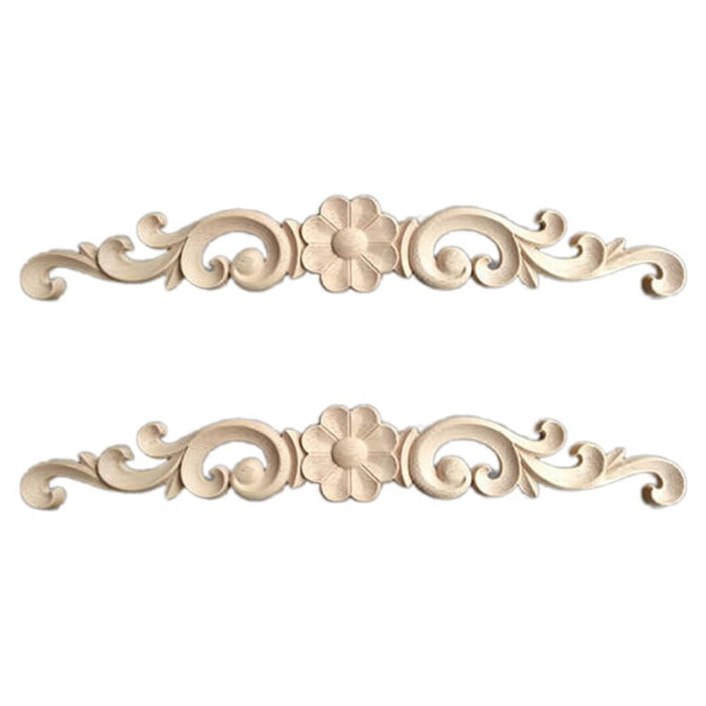 MLINS Beige Plastic Carved Onlay Applique for Decoration Use Easy to ...