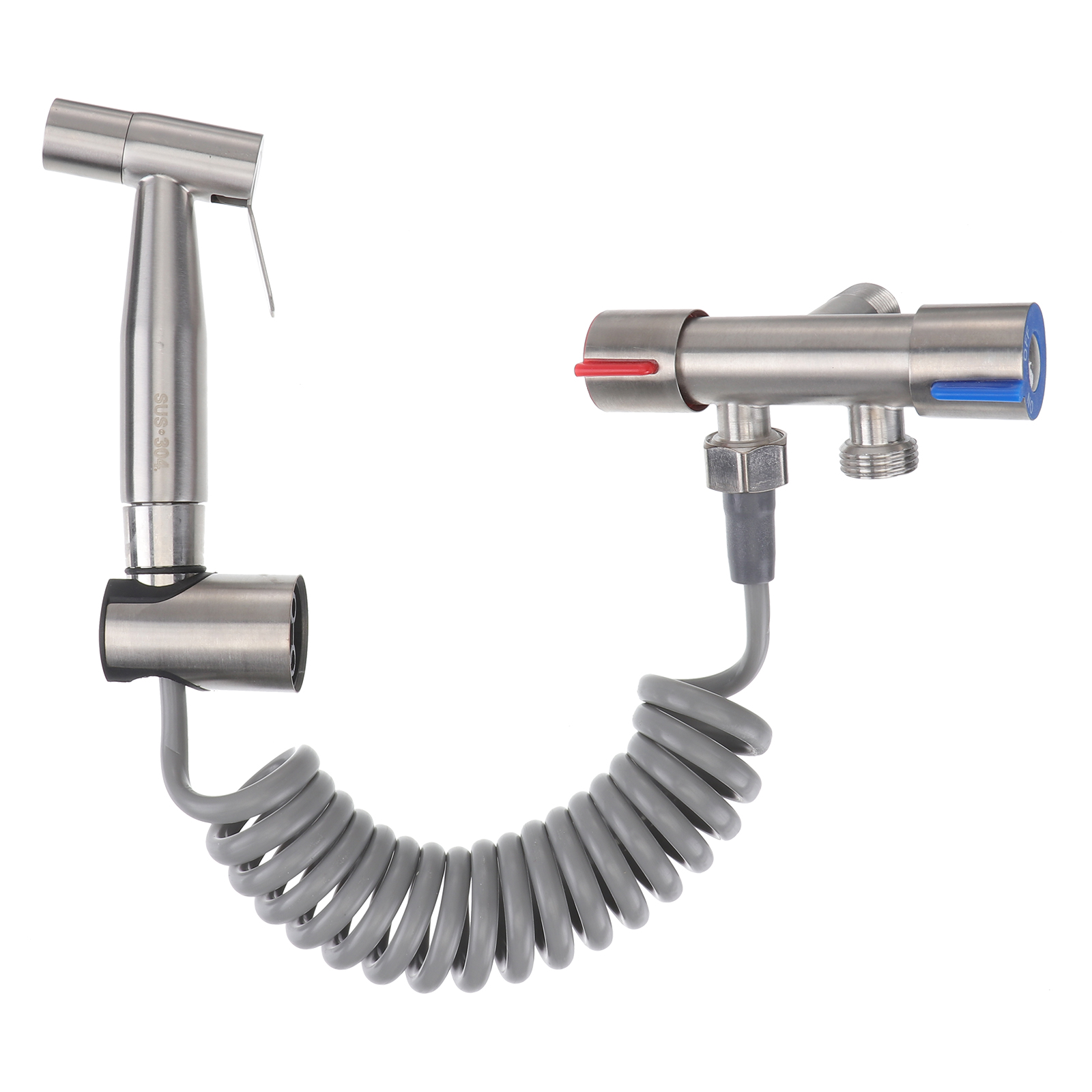 MLINS Bidet Toilet Flushing Spray Booster Nozzle Silver Set - Walmart.com