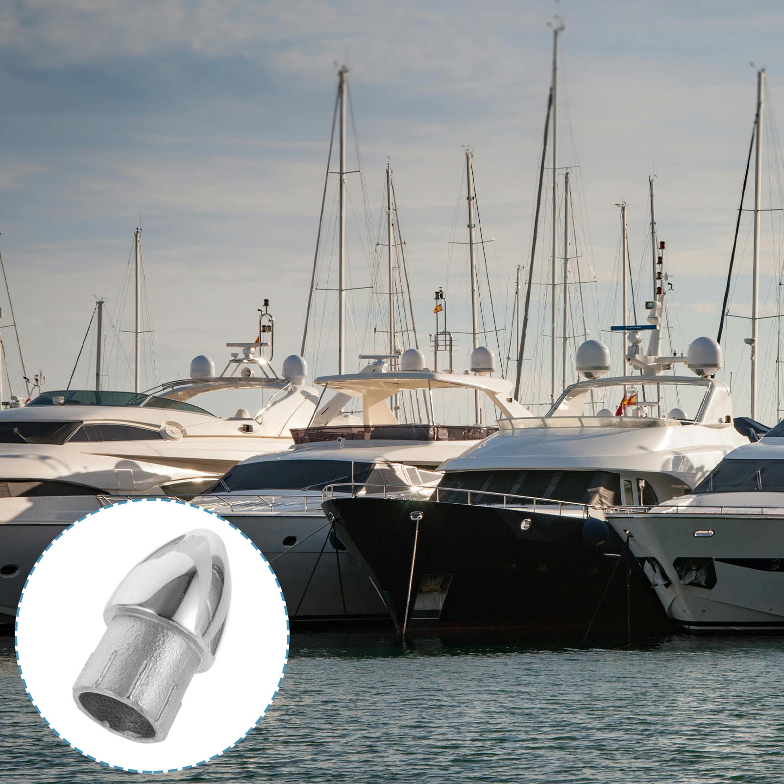 MLINS Bimini Top Cap External Eye End Boat Fittings Stainless Steel ...