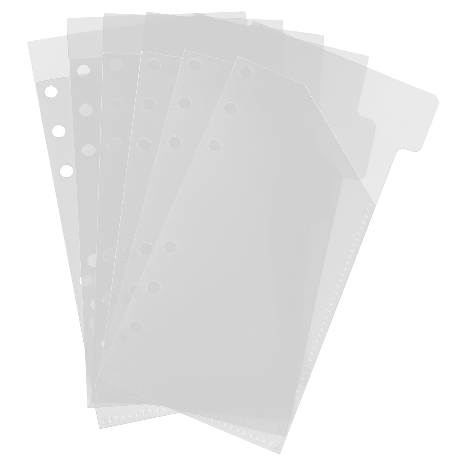 MLINS Binder Divider 6-ring Pocket Refill Card Sleeves Money Folder ...