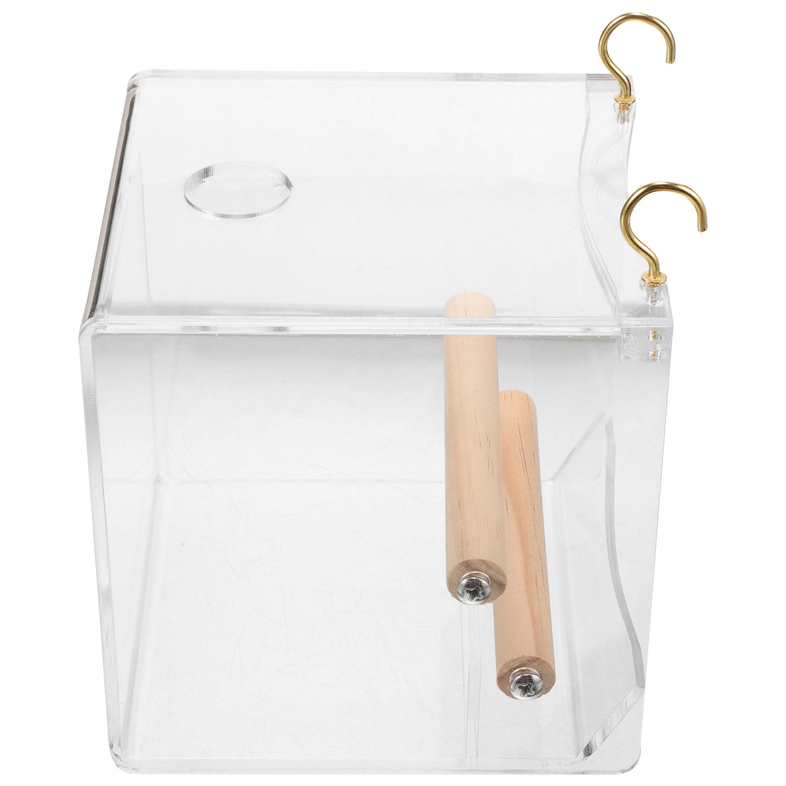 MLINS Bird Feeder Automatic Bird Food Dispenser Parrot Feeder Cage ...