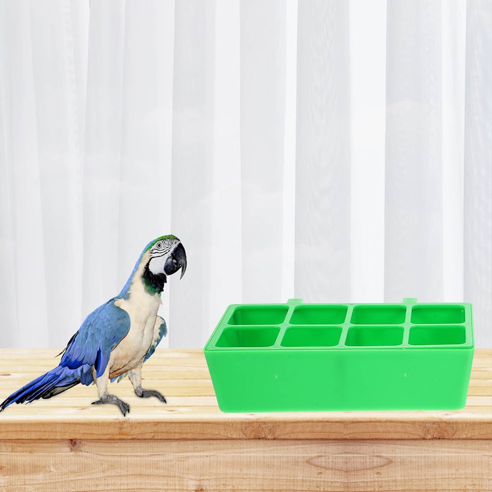 MLINS Bird Food Feeding Bowl No Messy Parrot Bird Feeder Bird Cage ...