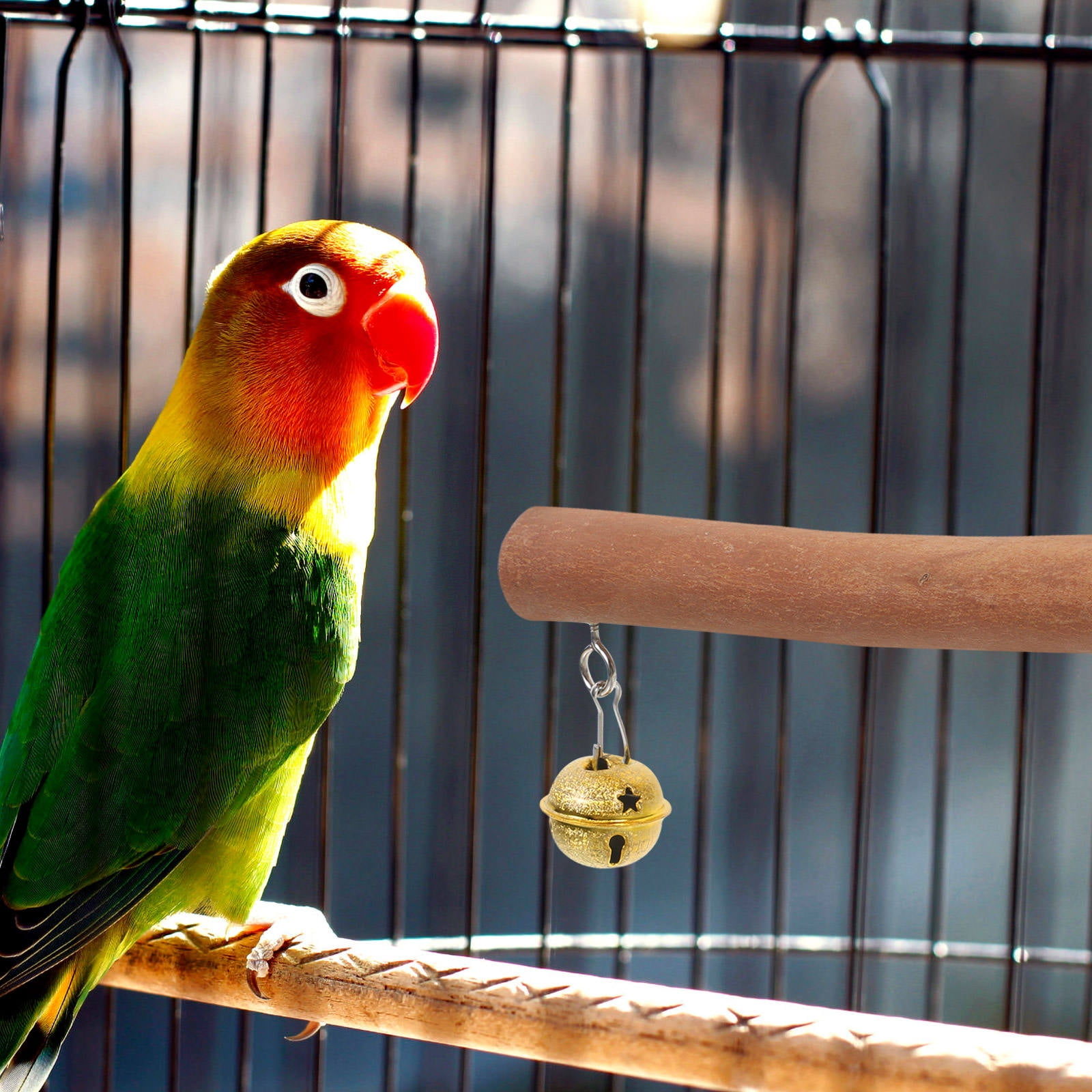 MLINS Bird Perch Stand Toy Natural Wood Parrot Perch Bird Cage Branch ...