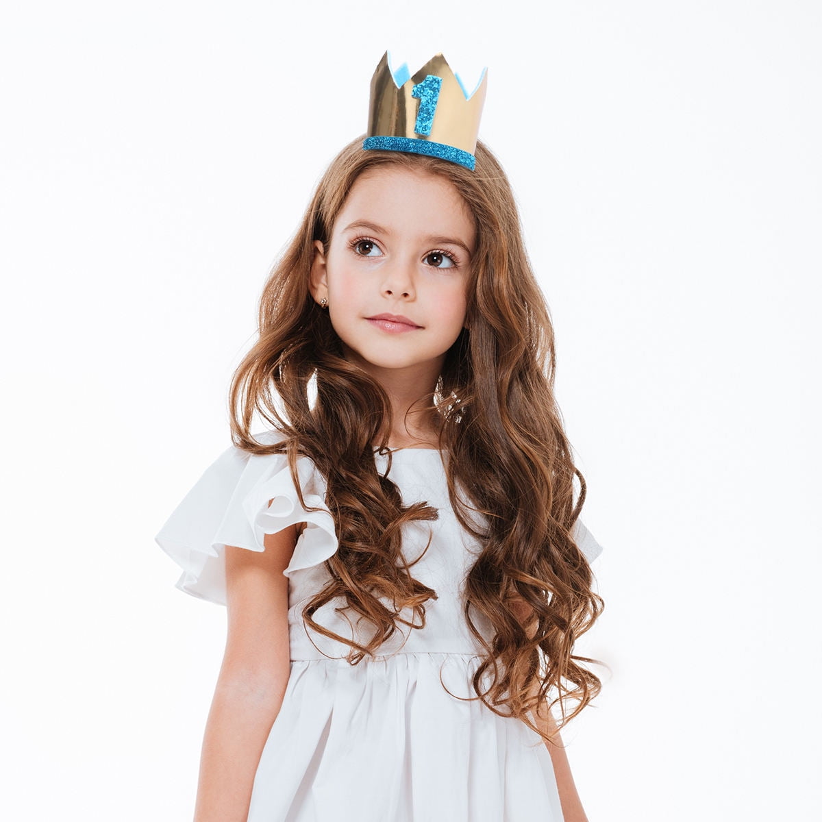 MLINS Birthday Hat Crown Baby First Hats Has Decoration Child Blue ...