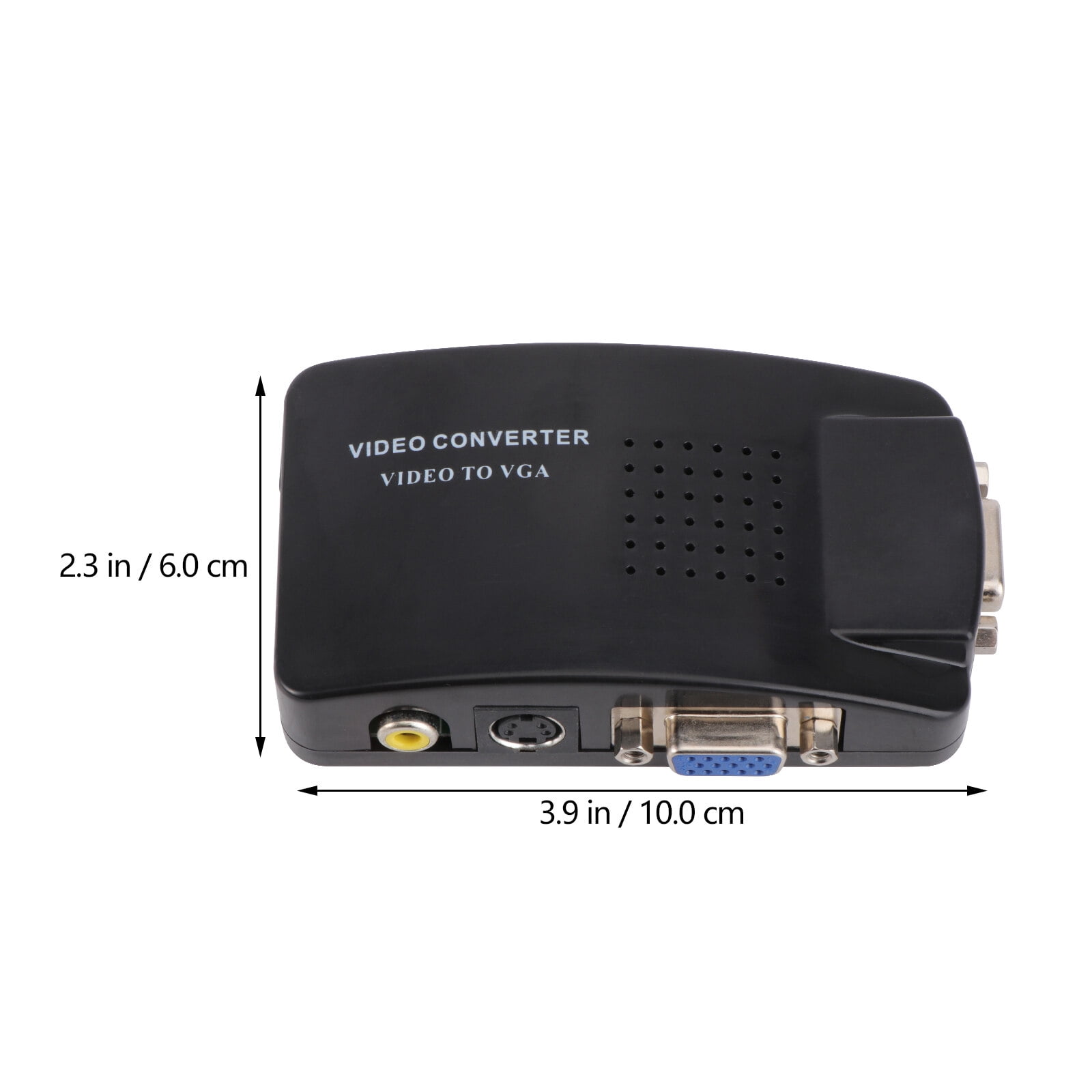 MLINS Black AV to VGA Converter for Video and Audio with Multiple ...