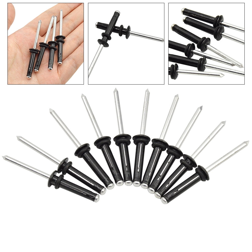 MLINS Black Aluminum Decorative Rivets for Boat 10PCS Lightweight Firm ...