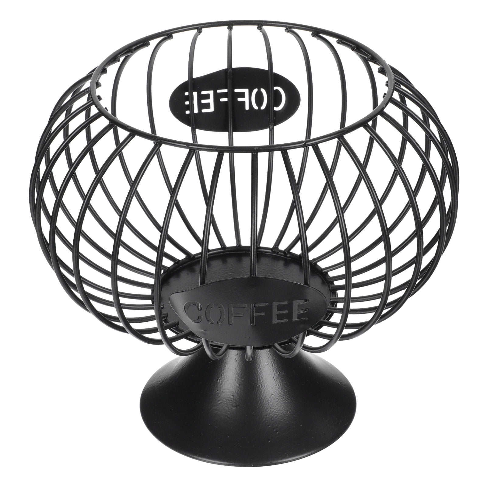 MLINS Black Capsules Storage Rack for Organized Kitchen with Flat ...