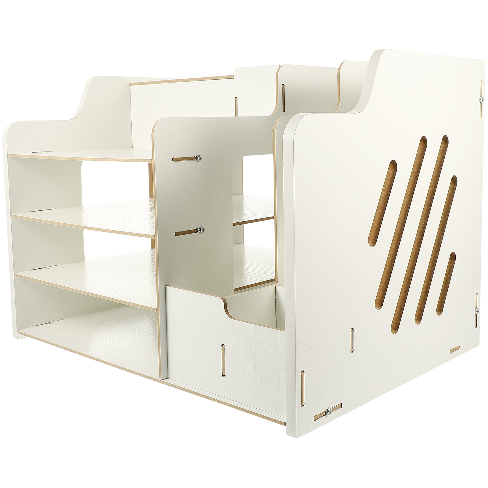 MLINS Black Desk Organizer Organizers and Accessories Shelf Office Work ...