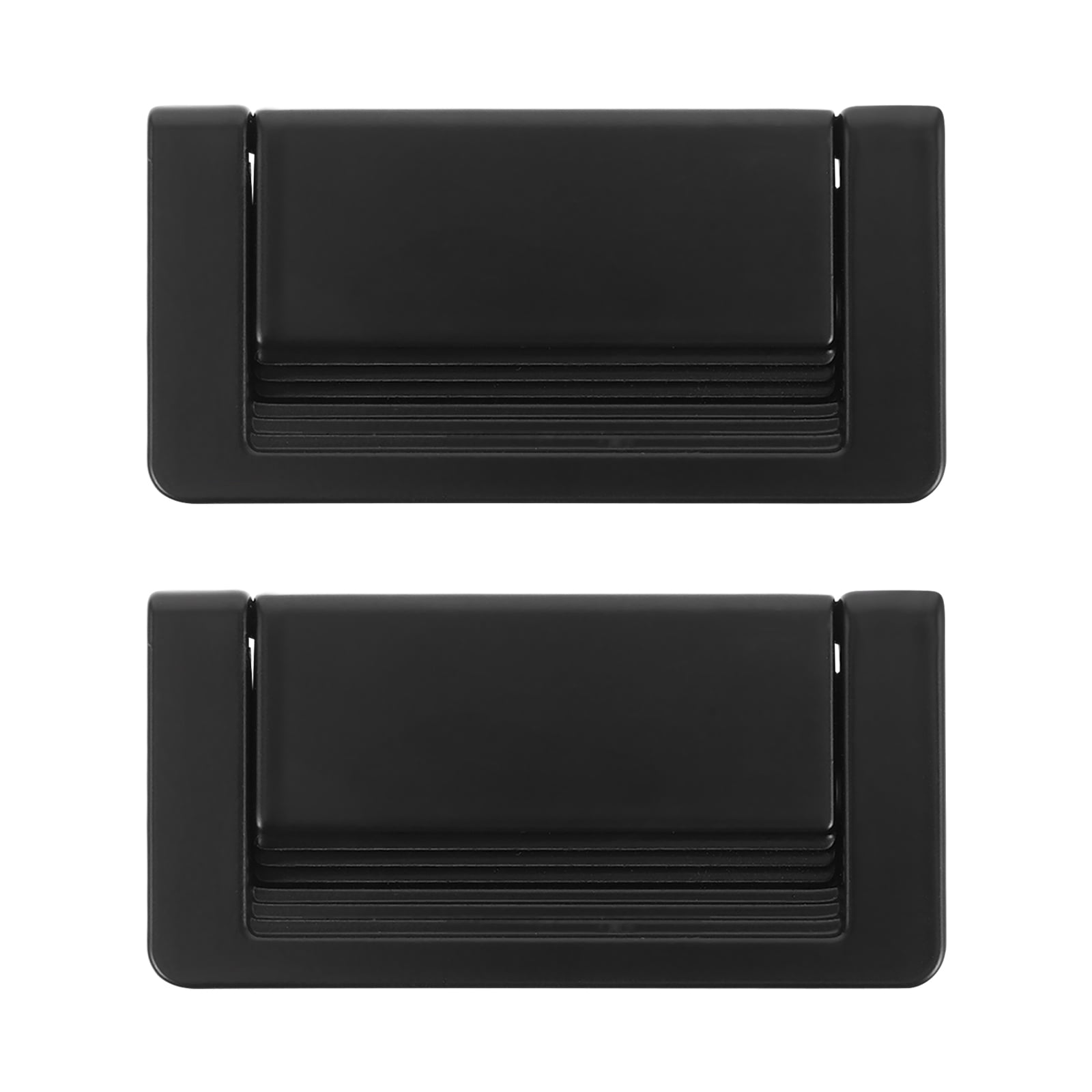 MLINS Black Flush Mount Hidden Cabinet Door Handle Zinc Alloy Invisible ...
