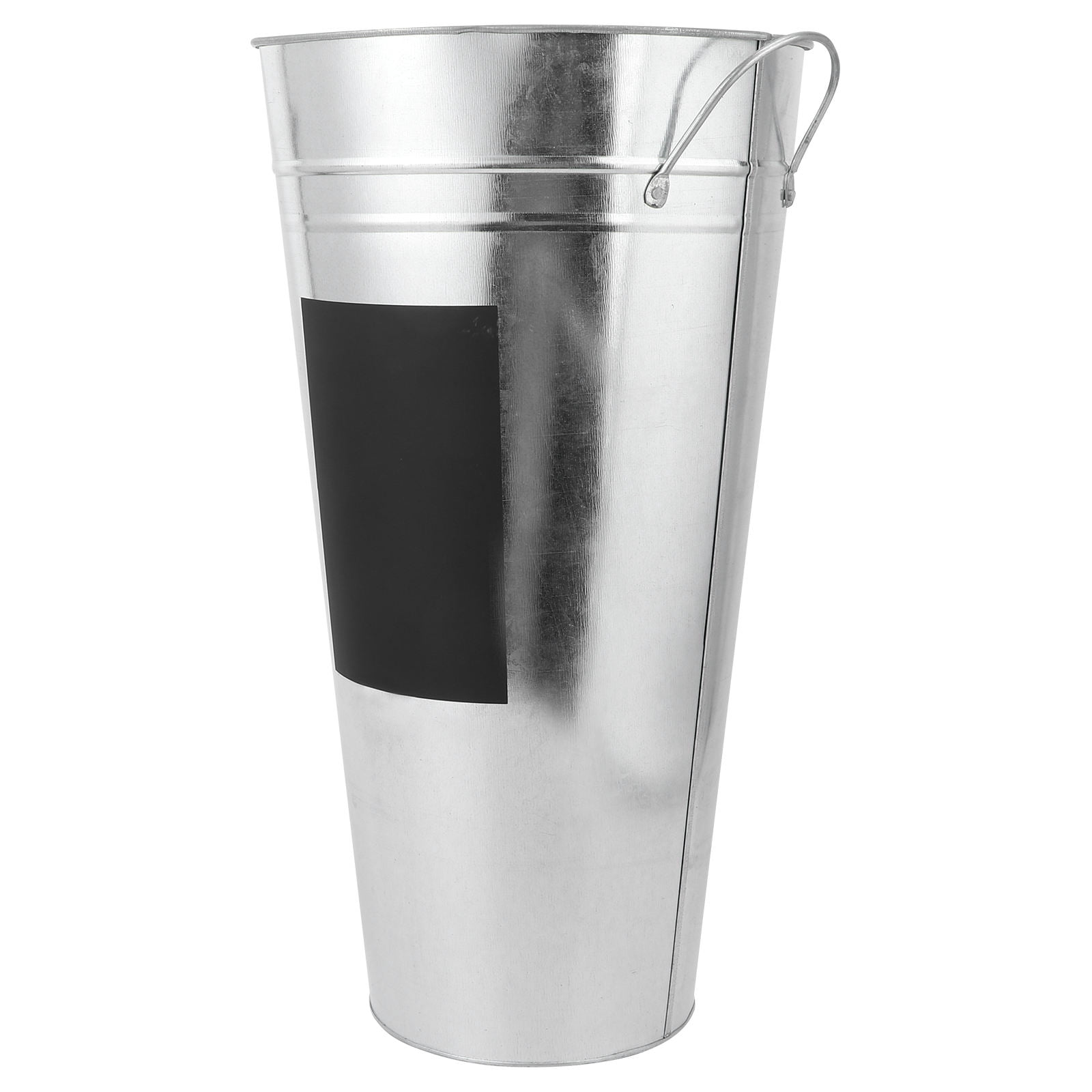 MLINS Black Galvanized Iron Sheet Flower Bucket with Waterproof ...