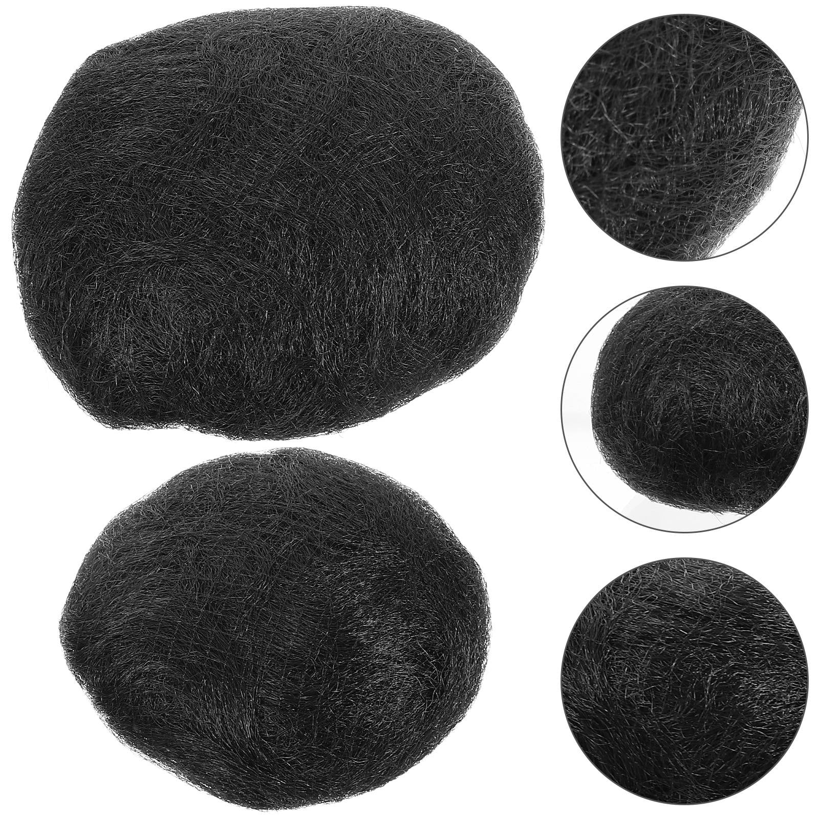 MLINS Black High Temperature Silk Hair Padding for Updos and Bun Hair ...