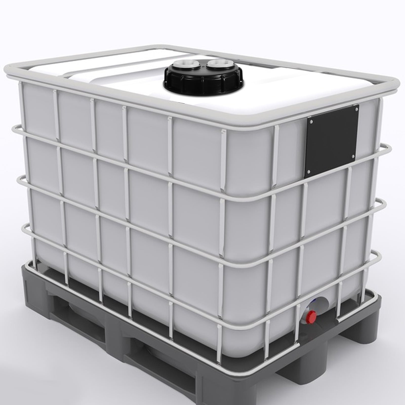 MLINS Black IBC Tote Cover with Dual Vents Plastic IBC Tank Lid for ...