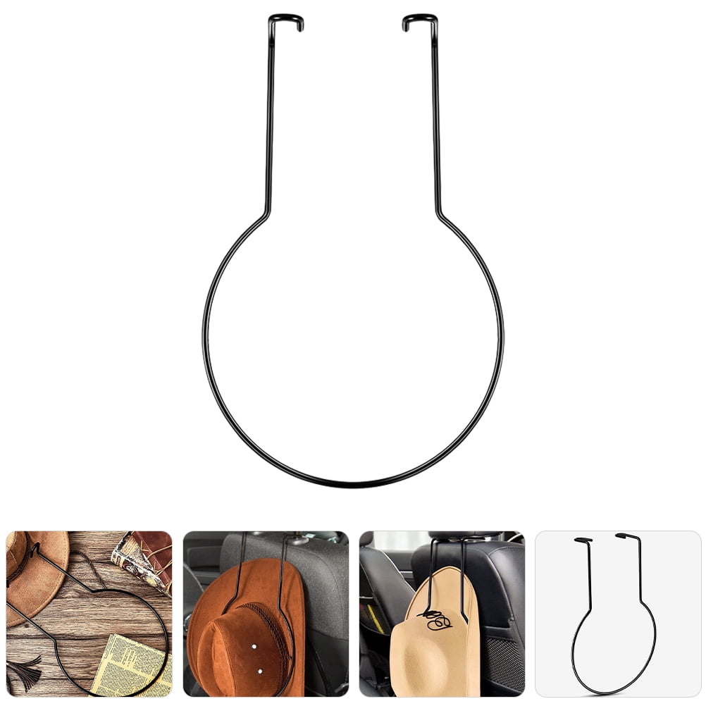 MLINS Black Iron Hat Rack for Car Use Space-Saving Design Keeps Hats in ...